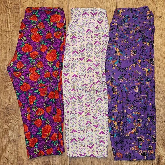 LuLaRoe | Pants & Jumpsuits | Lularoe Bundle Of Three 3 Leggings One ...